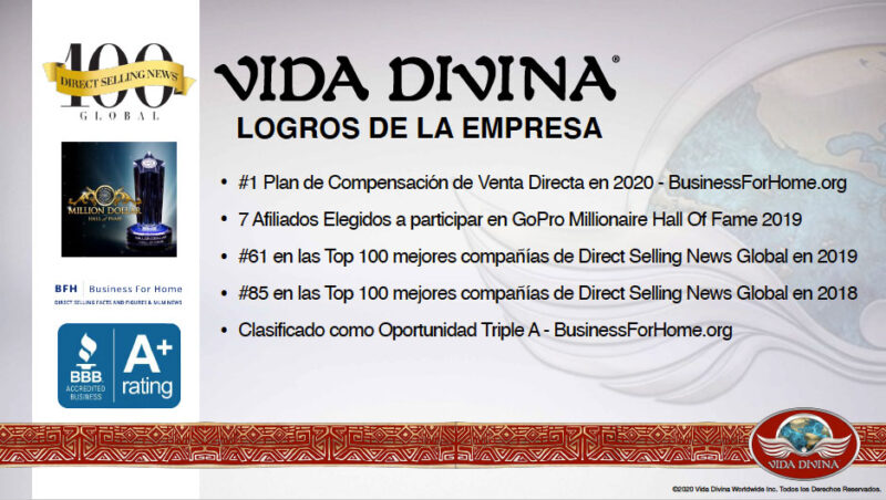Presentacion Vida Divina - Salud y Dinero